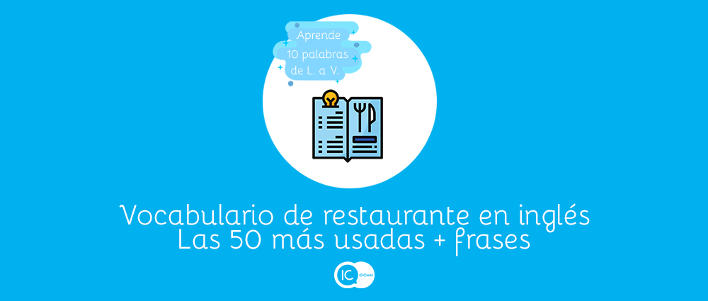 Vocabulario de restaurante en inglés. Las 50 más usadas - IC Idiomas